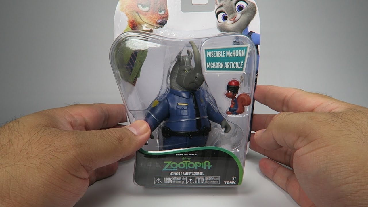 Disney Zootopia Character Pack - McHorn and Safety Squirrel - YouTube