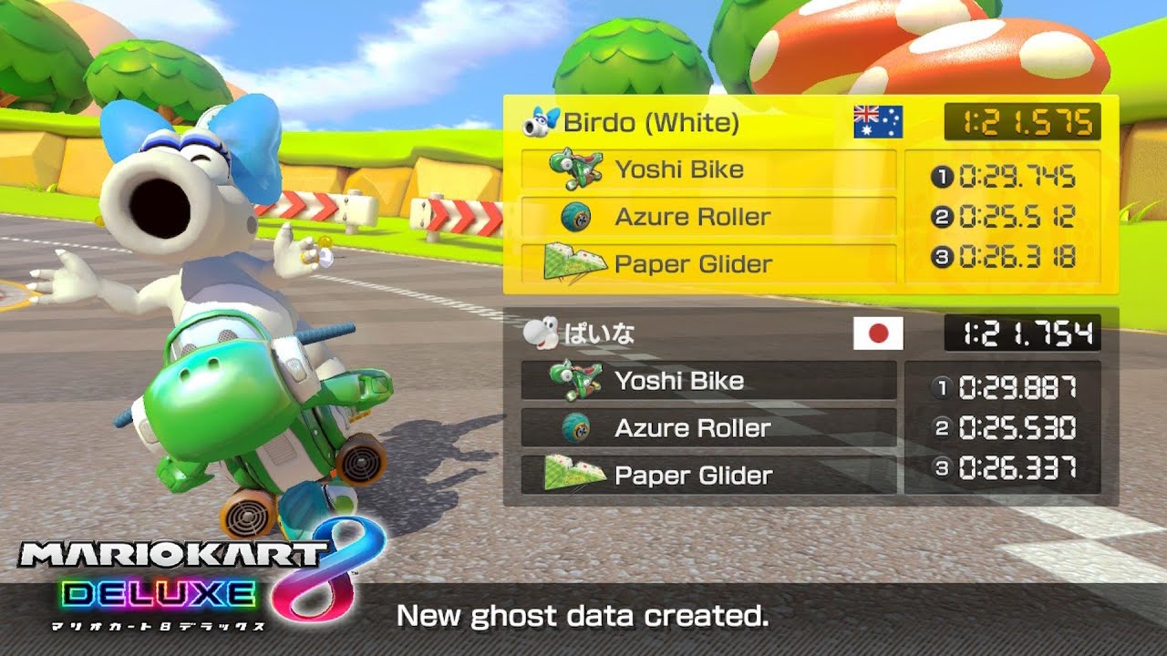 3DS Toad Circuit - 1:21.575 by BLJ (Mario Kart 8 Deluxe Inward Bike ...