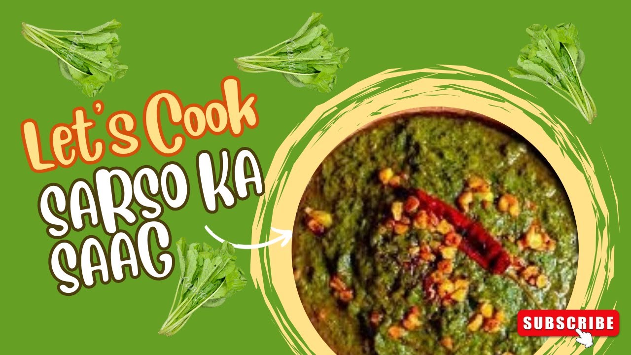 Authentic Sarso Ka Saag Recipe | Traditional Homemade Punjabi Style ...