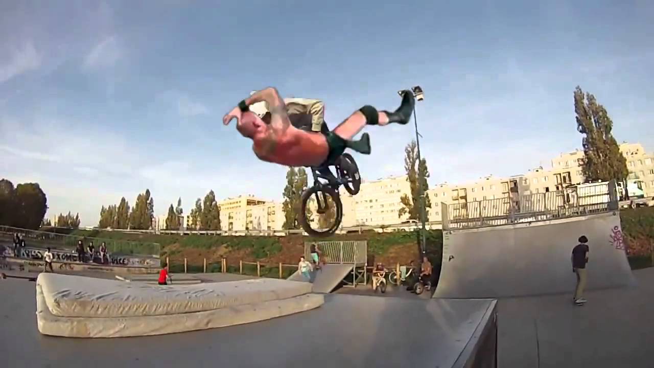 BMX Backflip Fail And RKO | Collab Clips - YouTube