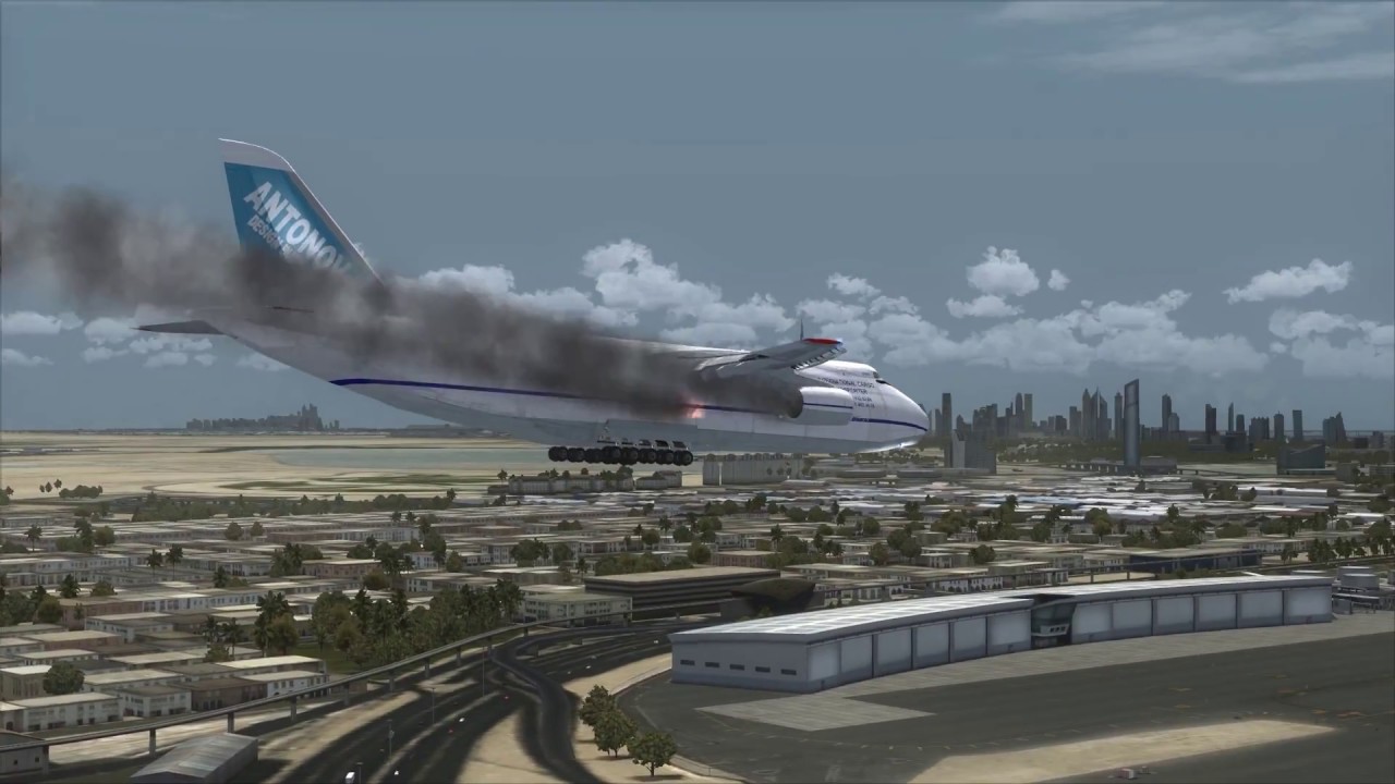 Antonov An-124 Cargo Crash at Dubai - YouTube