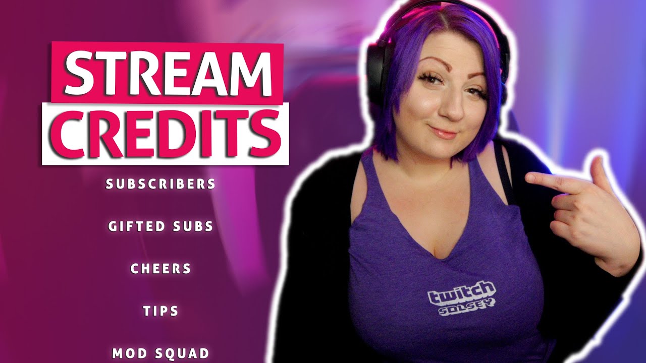 How to add stream credits to twitch! - YouTube