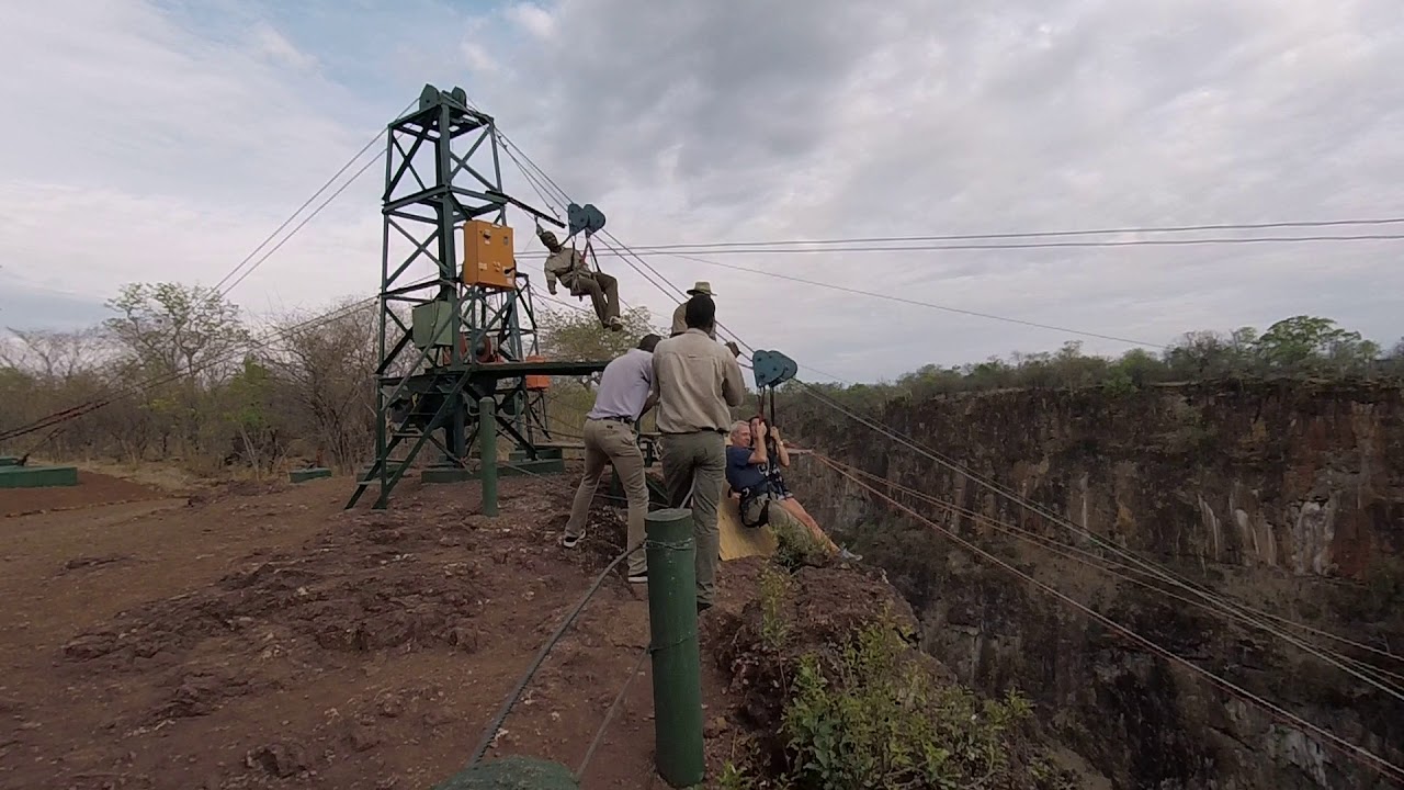 Birger Zip Line Victoria Falls - YouTube