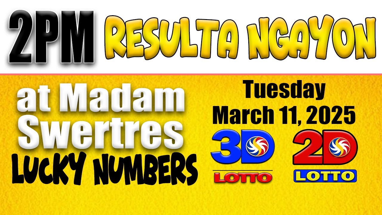 Tuesday 2PM Result sa Lotto at lucky numbers | March 11 2025 - YouTube