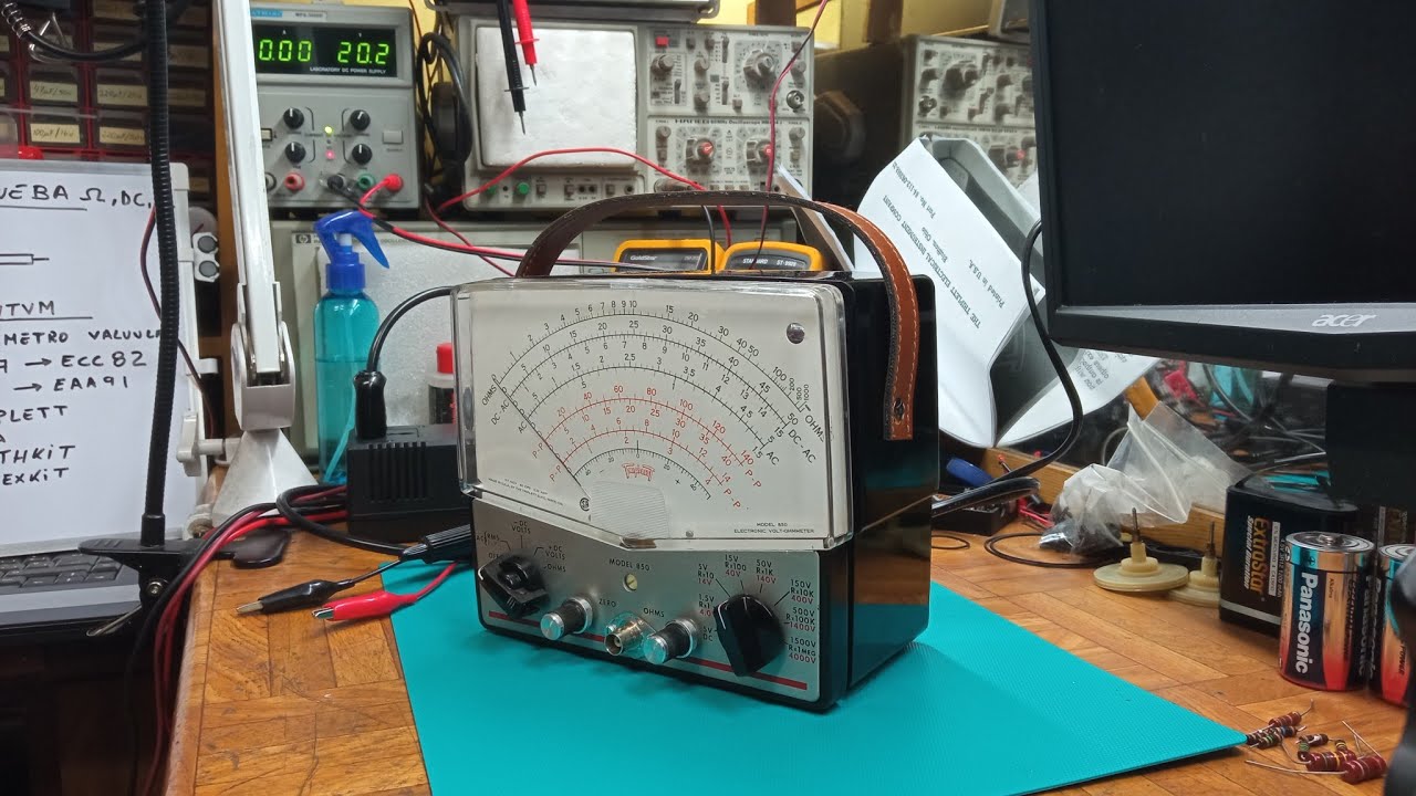 Triplett Mod.850 multímetro a válvulas. - YouTube