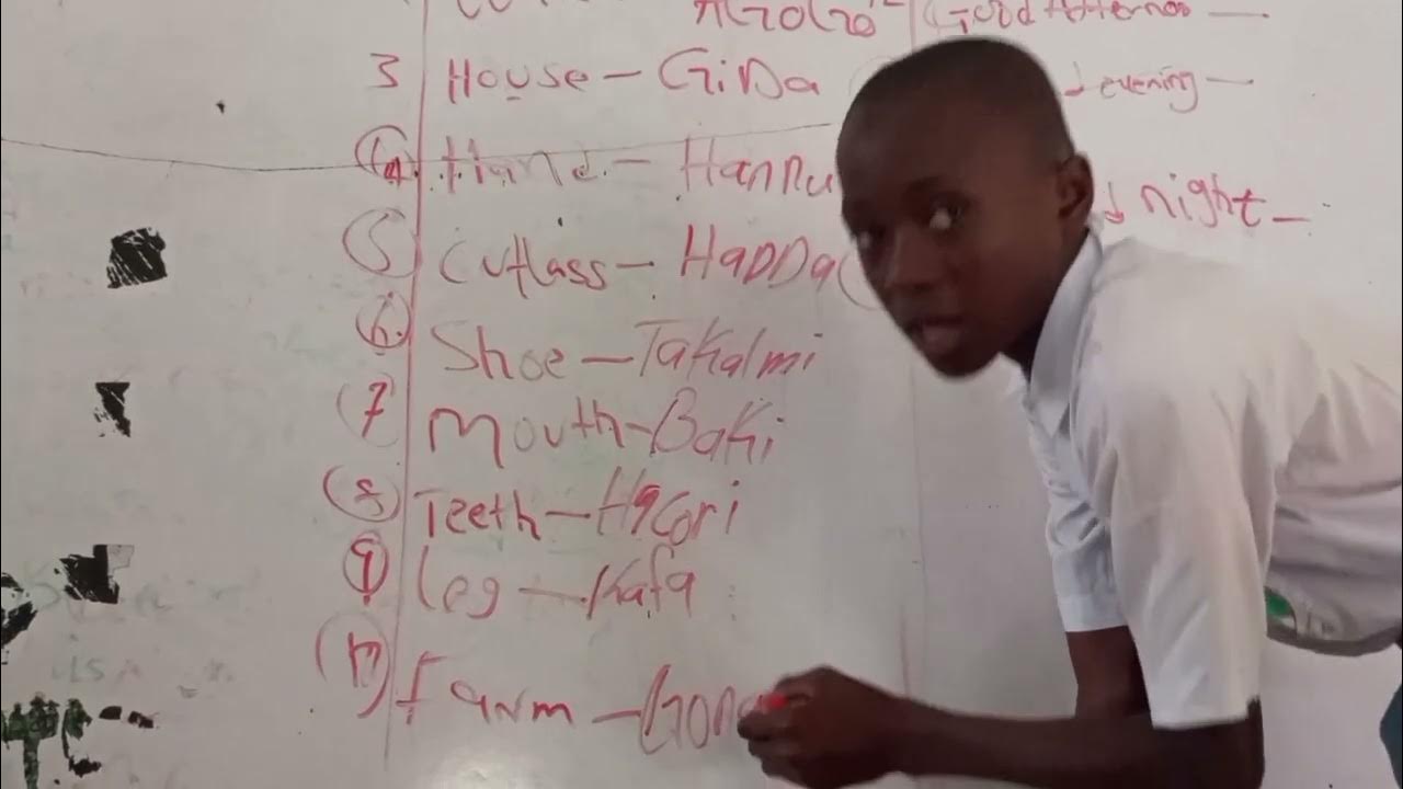 Basic words in Hausa language | education - YouTube