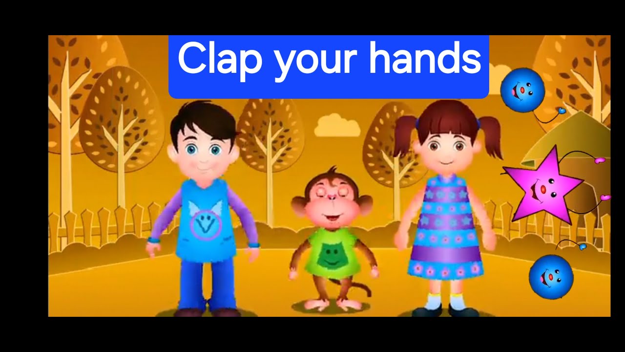 clap your hands rhymes song | baby clap your hands | kids songs ...