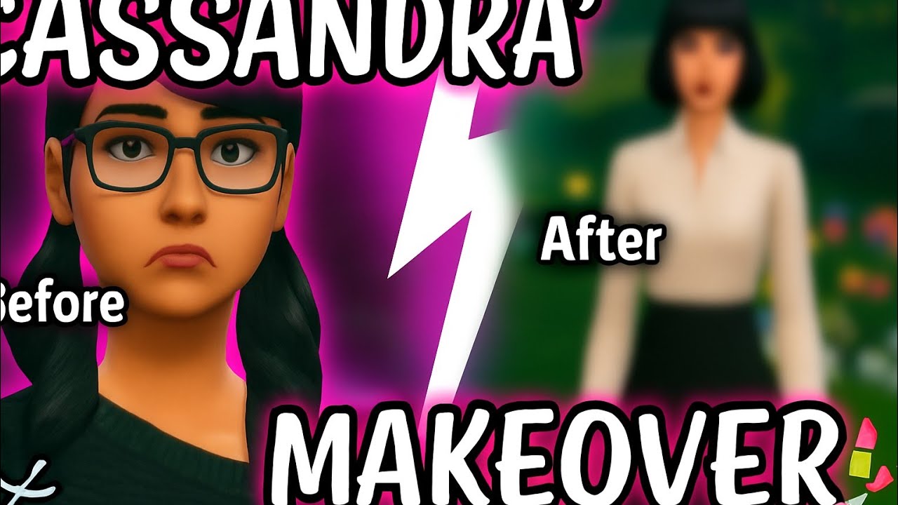 The Sims 4 CC makeover for Cassandra Goth - YouTube