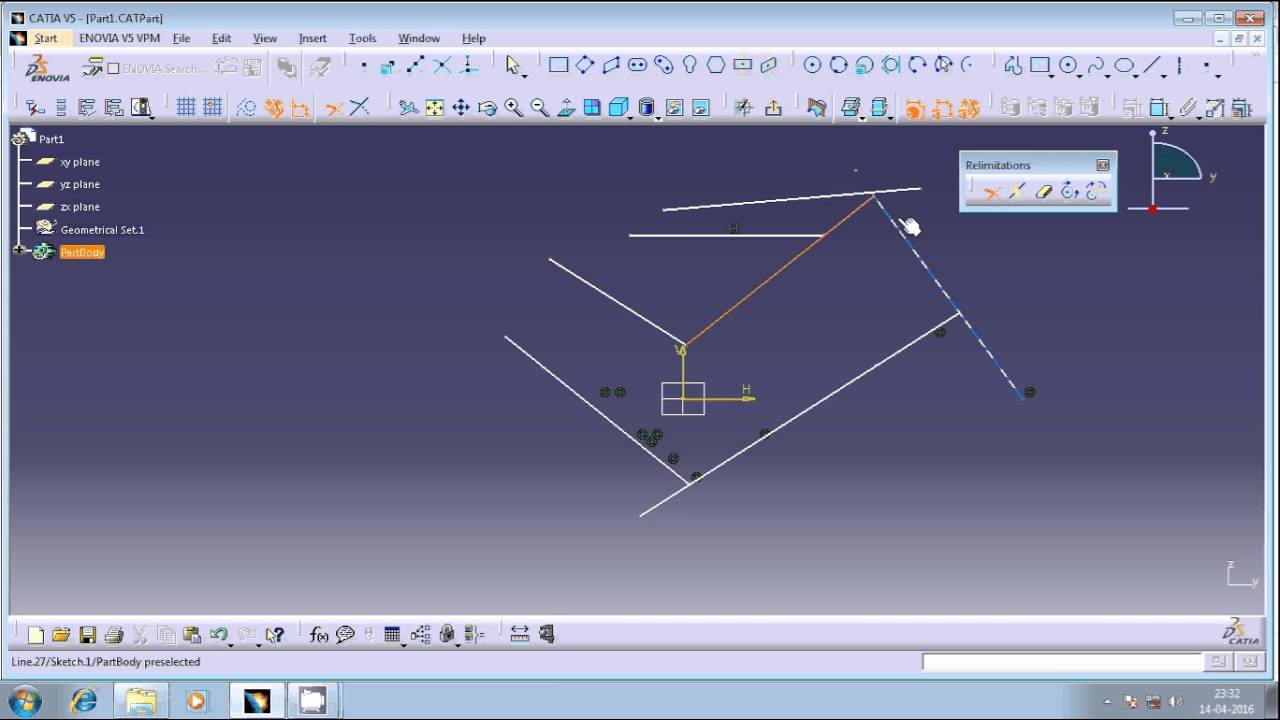 TRIM COMMAND IN CATIA SKETCHER - YouTube