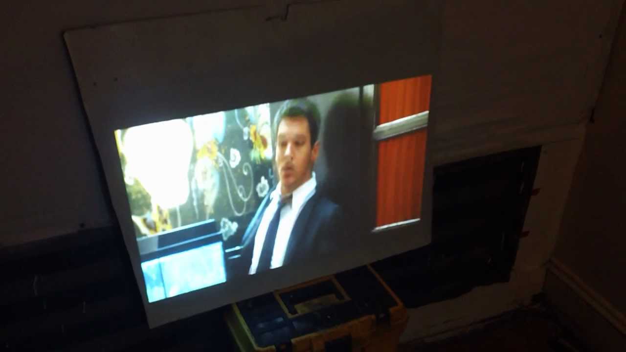 digital1crystal-screen-paint.com PLYWOOD MOVIE SCREEN! - YouTube