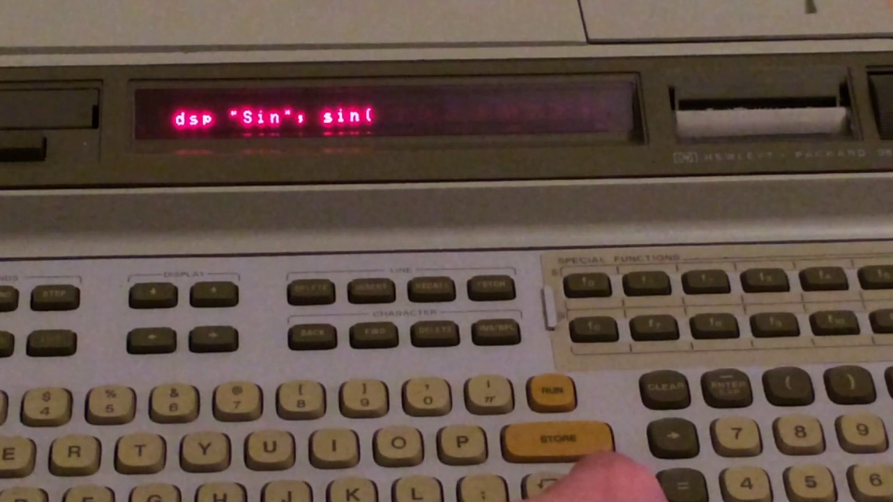 HP 9825A (eBay item 162313520247) (sold) - YouTube