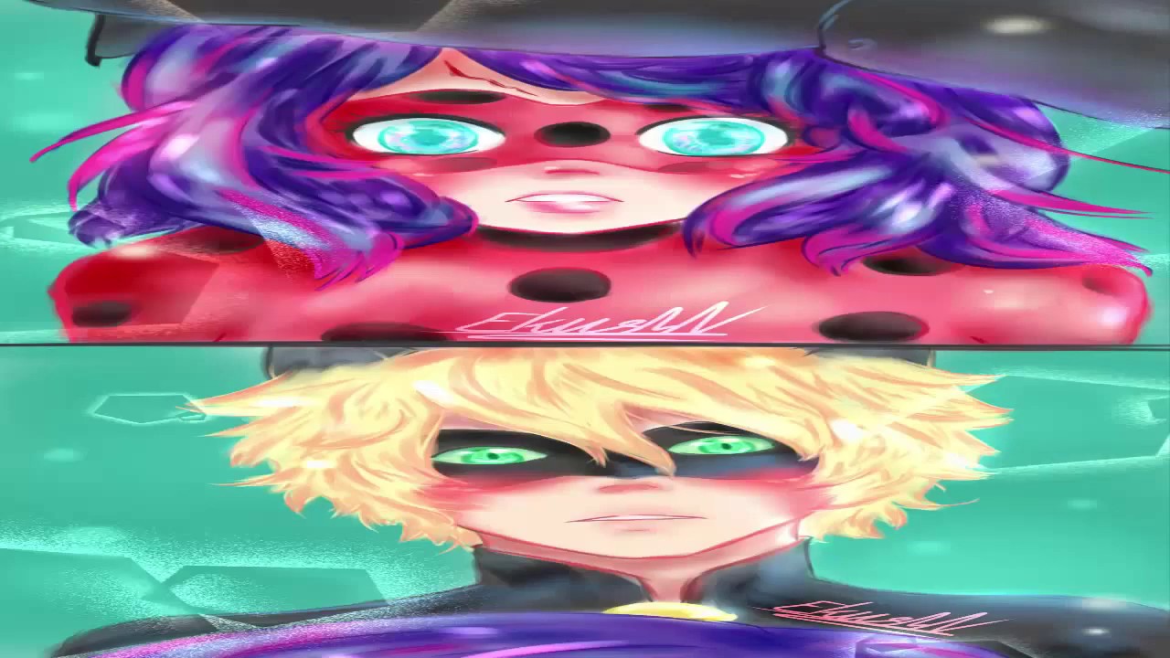 LADYNOIR FLUFF (Miraculous Ladybug Drawings Chat Noir) - YouTube