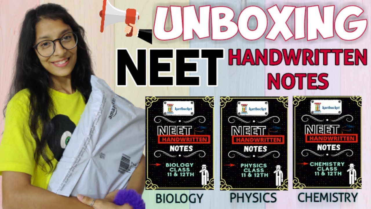 UNBOXING NEET HANDWRITTEN NOTES📚 | Bhavya Jain - YouTube