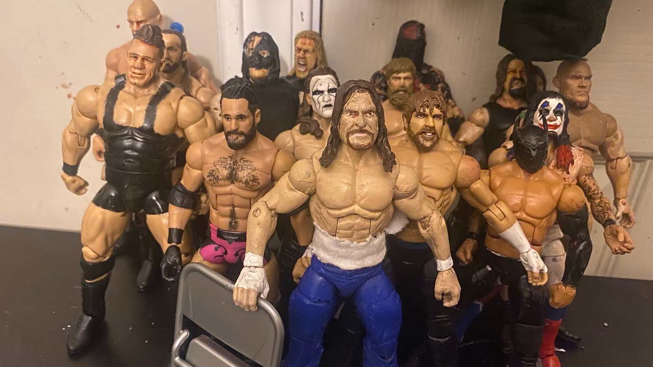 ALL OF MY WWE/AEW/TNA/ECW CUSTOM ACTION FIGURES - YouTube