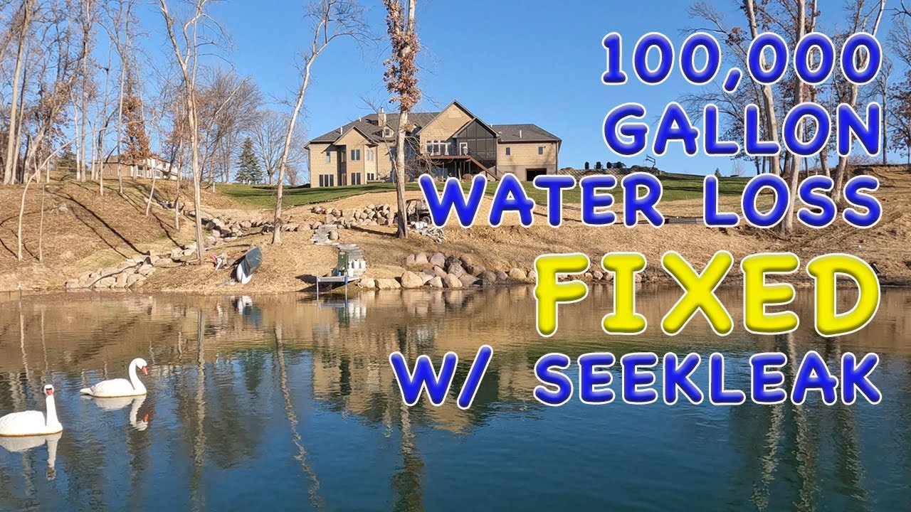 Pond Leak SUCCESS Story - What Losing 100,000 Gallons of Water Per Day ...