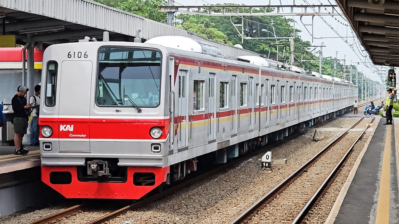 [4K] Stasiun Poris: Kompilasi Kereta TM 6000, EA 203, JR 205 | KRL ...