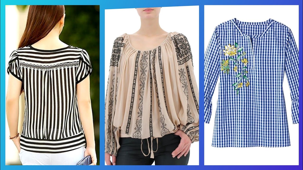 Trend And Style Top Blouses Shirt Designer Designs - YouTube