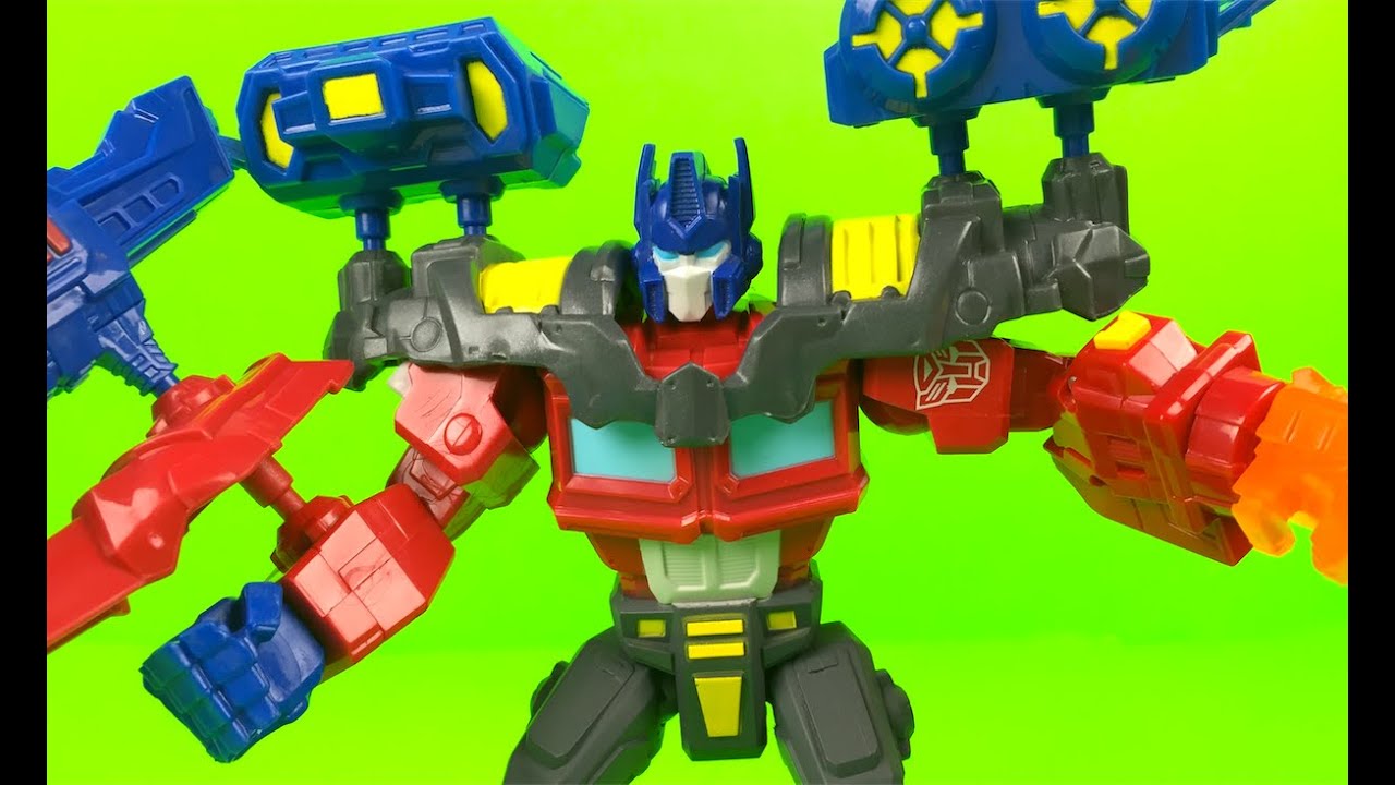Transformers Hero Smashers Electronic Optimus Prime Rescue Bots ...