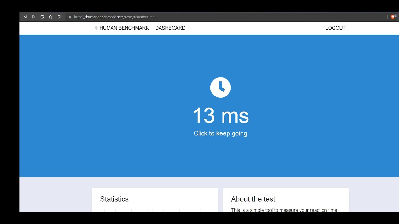 GETTING 13MS REACTION TIME IN HUMAN BENCHMARK PLS LIKE SUB - YouTube