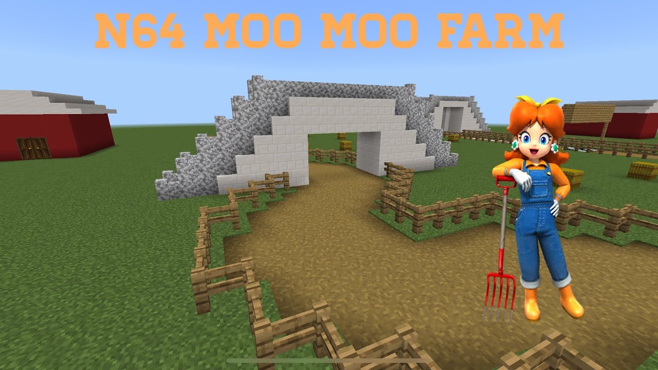 Mario Kart in Minecraft N64 Moo Moo Farm - YouTube