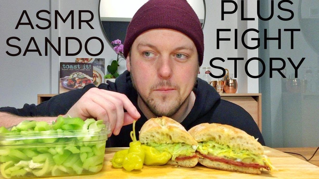 ASMR HOOD SANDWICH + FIGHT STORY TIME - YouTube