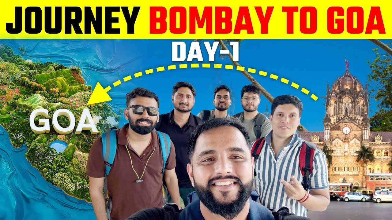 Journey Bombay to Goa Ep 01 🔥😱 पहले दिन क्या हुआ Goa में 🥺 #goa # ...