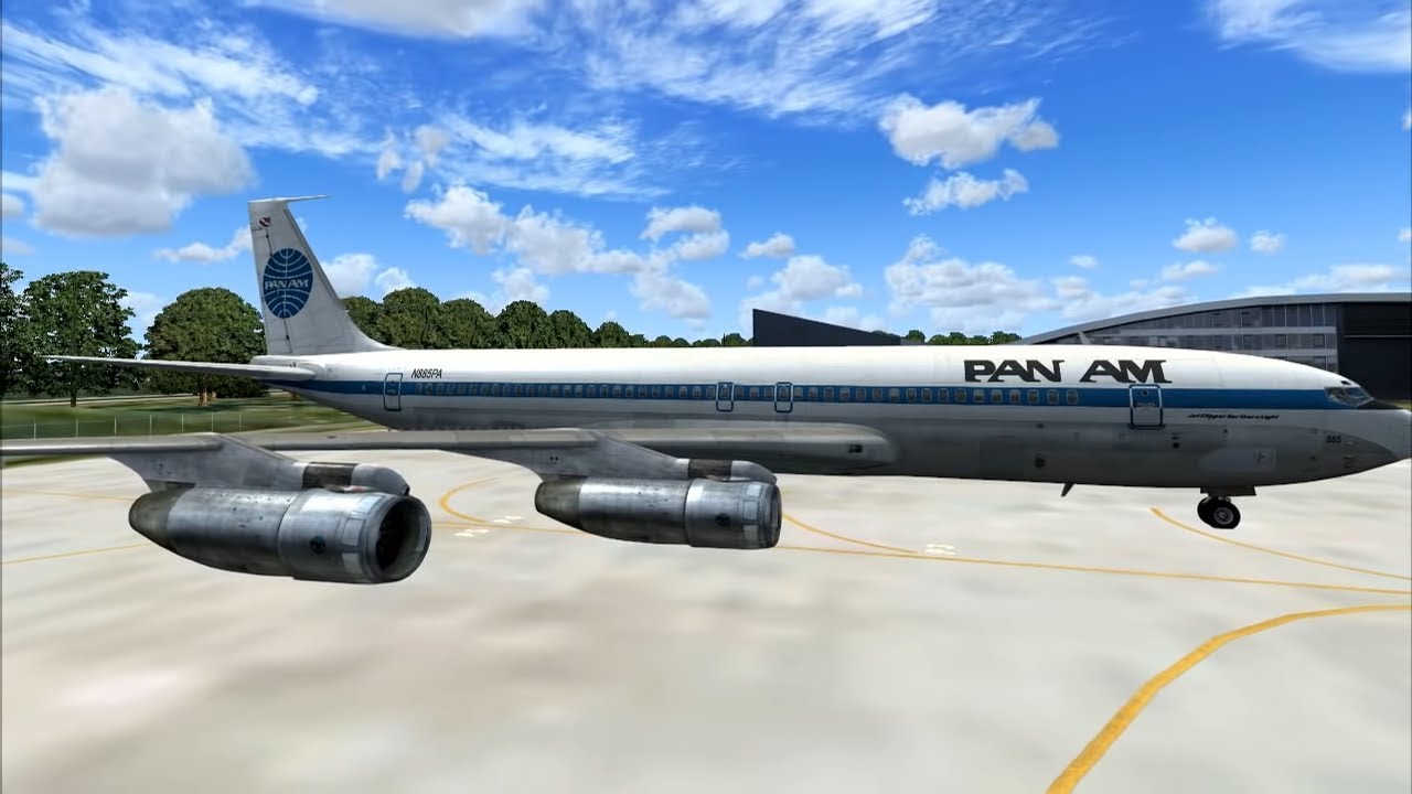 FSX HD Captain Sim 707-300 Model - YouTube