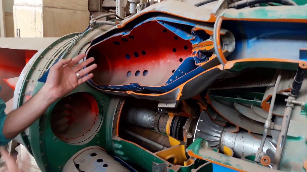 Gas turbine (jet engine) Internal Compustion - YouTube