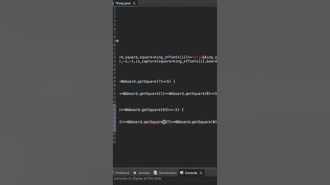 ASMR Coding Chess in 15 seconds: The king - YouTube