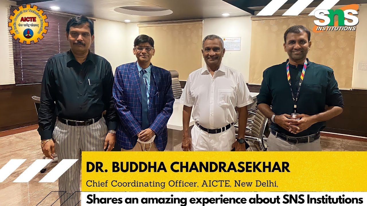 Dr. Buddha Chandrasekhar, Chief Coordinating Officer, AICTE visited the ...