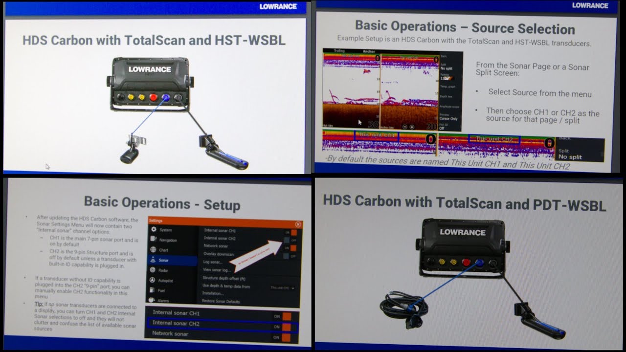 New Lowrance Carbon Dual channel CHIRP capabilities featuring Jeremiah ...