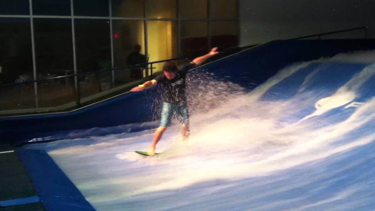 Indoor Surfing Wipeout - YouTube