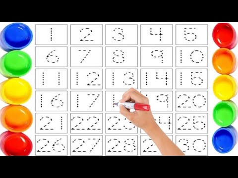 Learn Number's, One Two Three | Number Counting 1 to 30, 1 to 100 ...