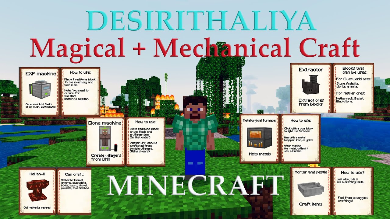Minecraft Live Magicalcraft + Mechanical Craft Smp Bedrock + Pe ...
