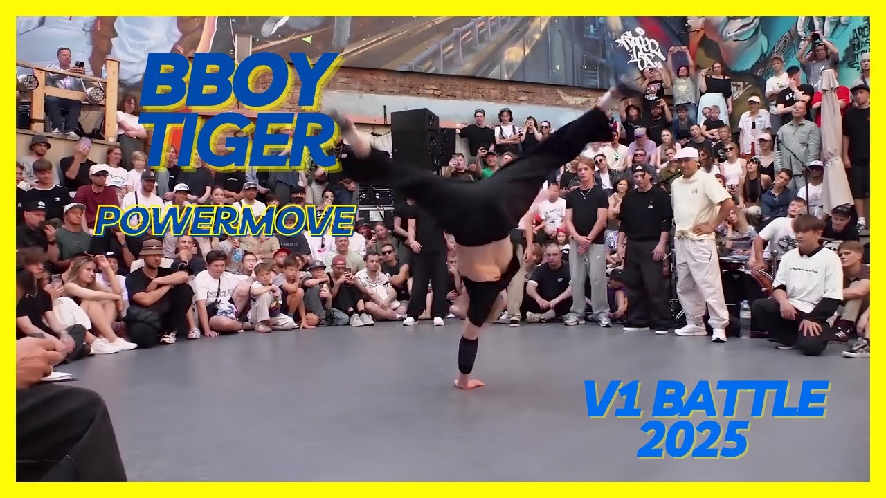 BBOY TIGER | POWERMOVE | V1 BATTLE 2025 - YouTube