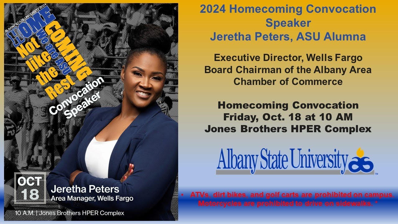 Homecoming Convocation Ceremony 2024 | Speaker Jeretha Peters '04 - YouTube