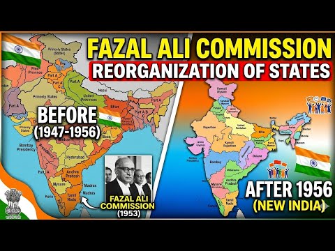 Fazal Ali Commission & States Reorganisation Act 1956 | Indian Polity # ...