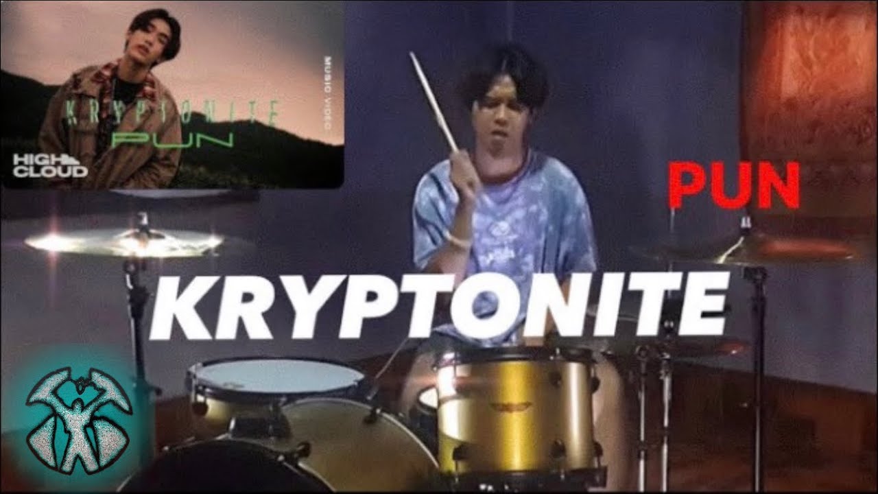 PUN - KRYPTONITE (Prod. By NINO & Thitiwat Rongthong) (Drum Cover | กาย ...