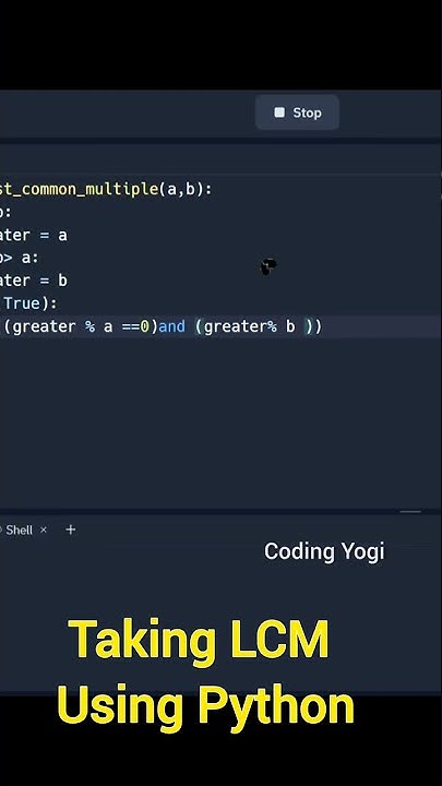 Python Program To Solve Lcm Coding Pythonprogramming Shorts Trending Python Pythonprojects 