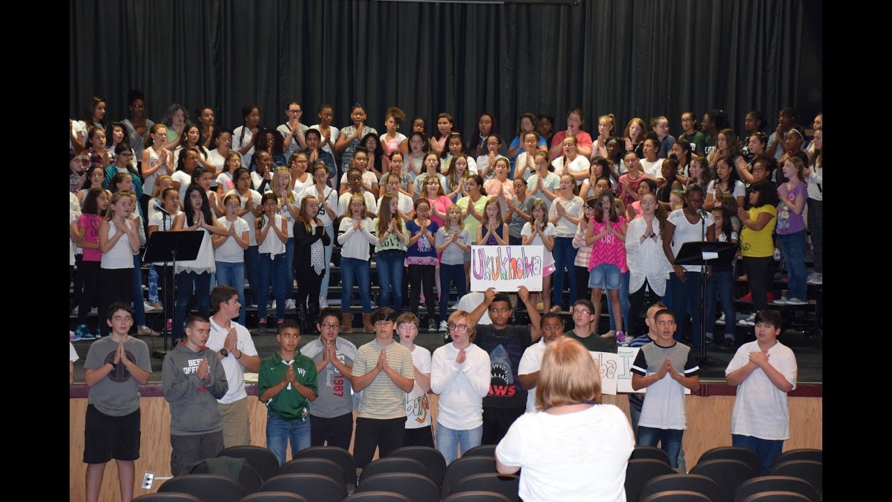 William Paca Middle School Students Perform "Ukuthula" - YouTube