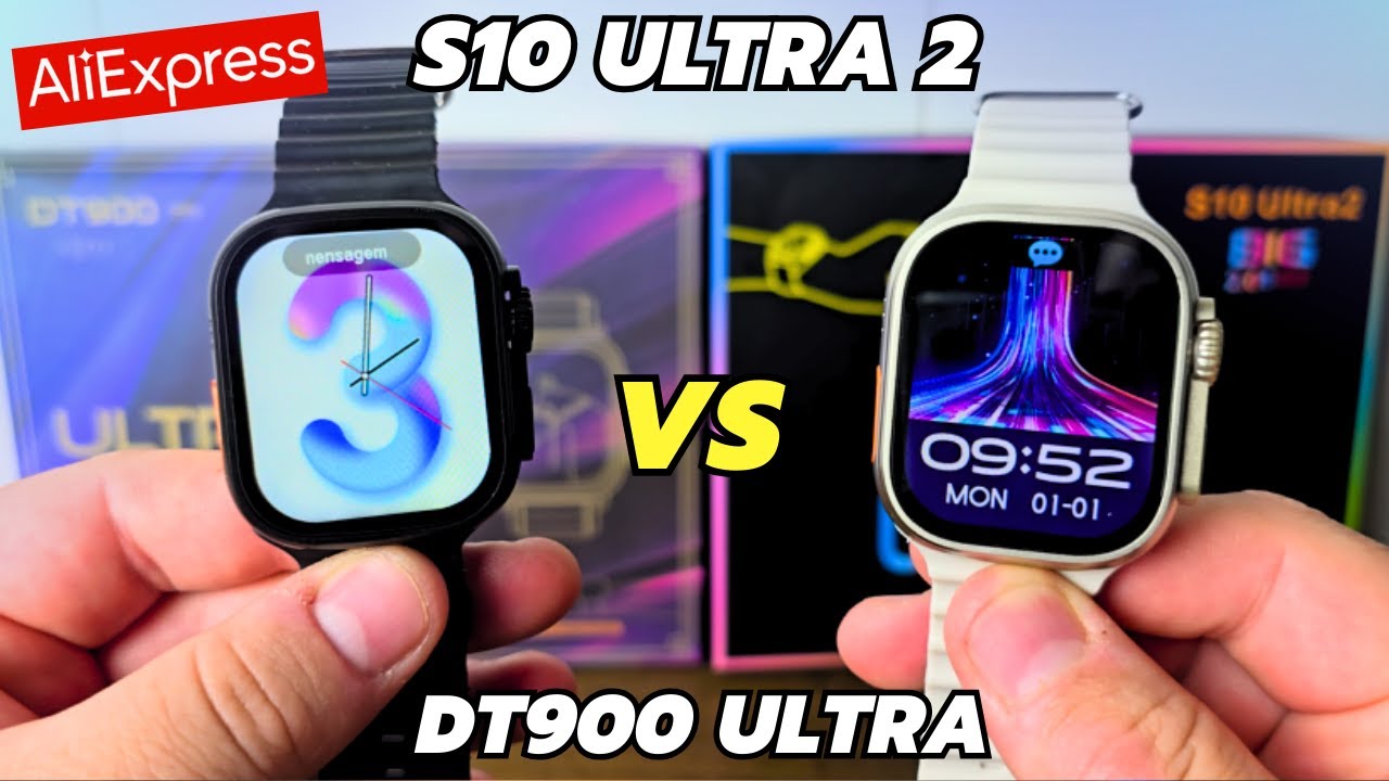 COMPARATIVO SMARTWATCH DT900 ULTRA X S10 ULTRA 2 DO ALIEXPRES QUAL O ...