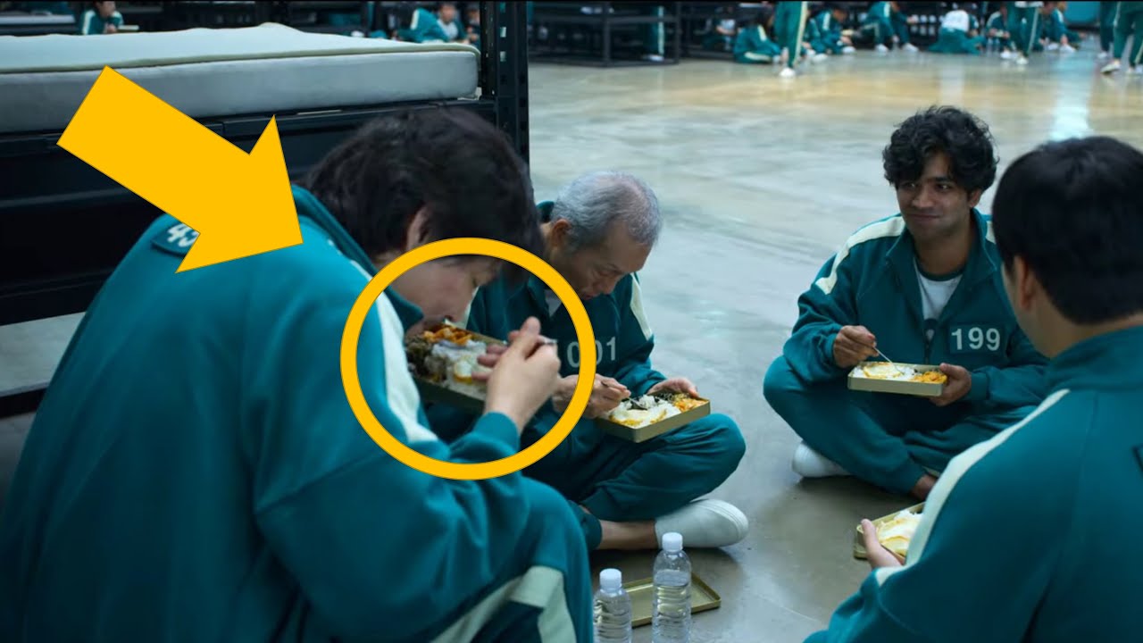 Uh. Gi hun What Are You Eating?!! Details You Missed #4, Squid Game ...