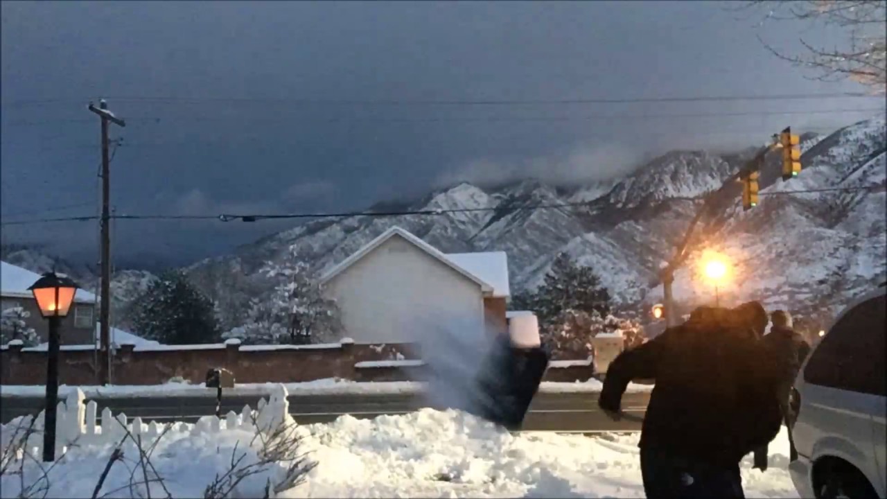 Utah Snow!!!! UGH - YouTube