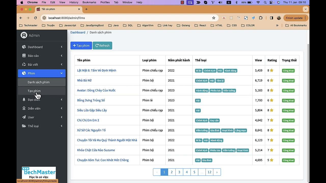 Java Spring Boot: Mini project Movie app - YouTube