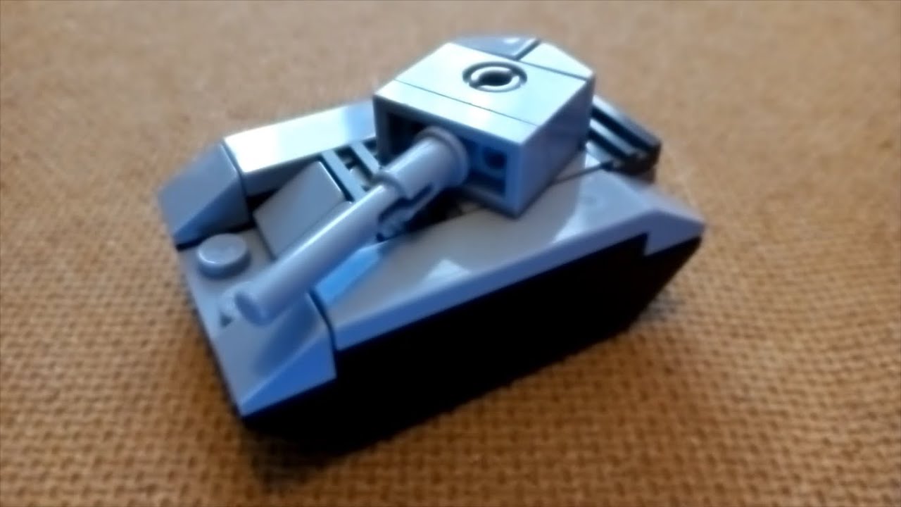 Microscale Lego Tank Moc World War 2 Build Tutorial - YouTube