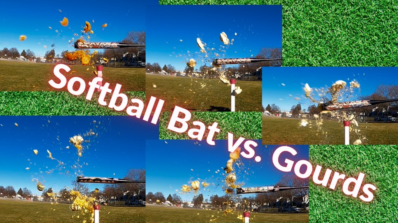 Softball bat vs. Gourds (BAT VS. RANDOM OBJECTS) - YouTube