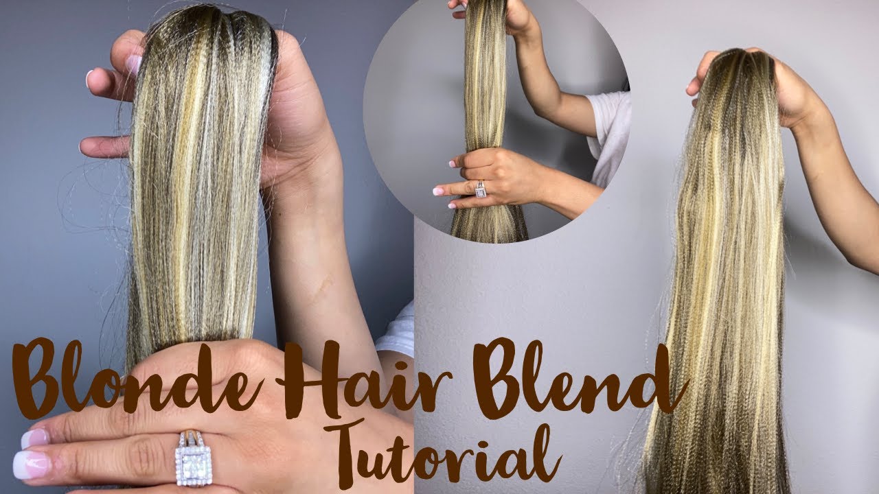 Custom Color Braiding Hair Blend | Blonde Mix - YouTube