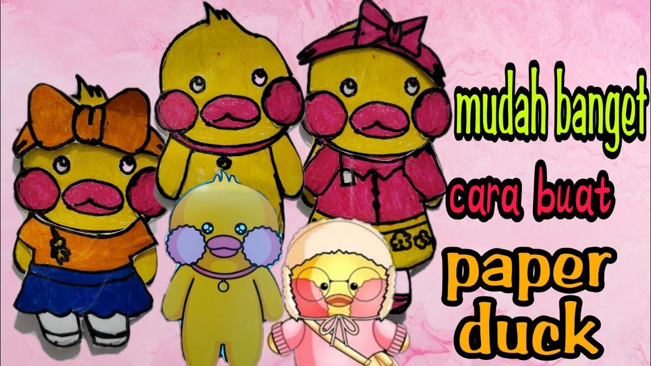 CARA MEMBUAT PAPER DUCK LALAFANFAN | CARA MEMBUAT PAPER DUCK DARI ...