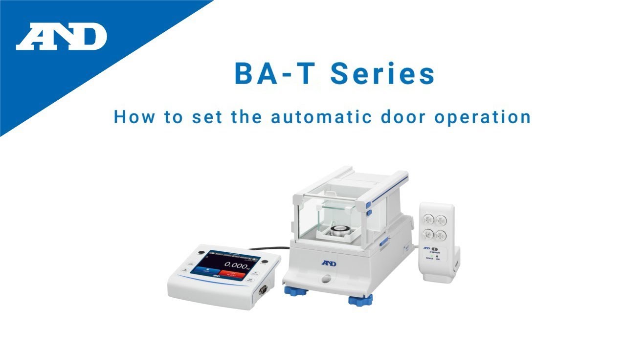 How to set the automatic door operation | BA-T Series - YouTube