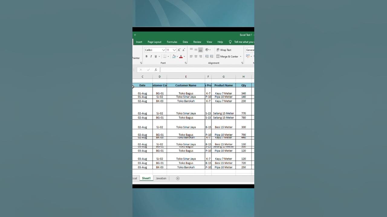 Cara Cepat Merapikan Tabel di Excel! #excel #exceltips #exceltutorial #belajarexcel #shorts ...